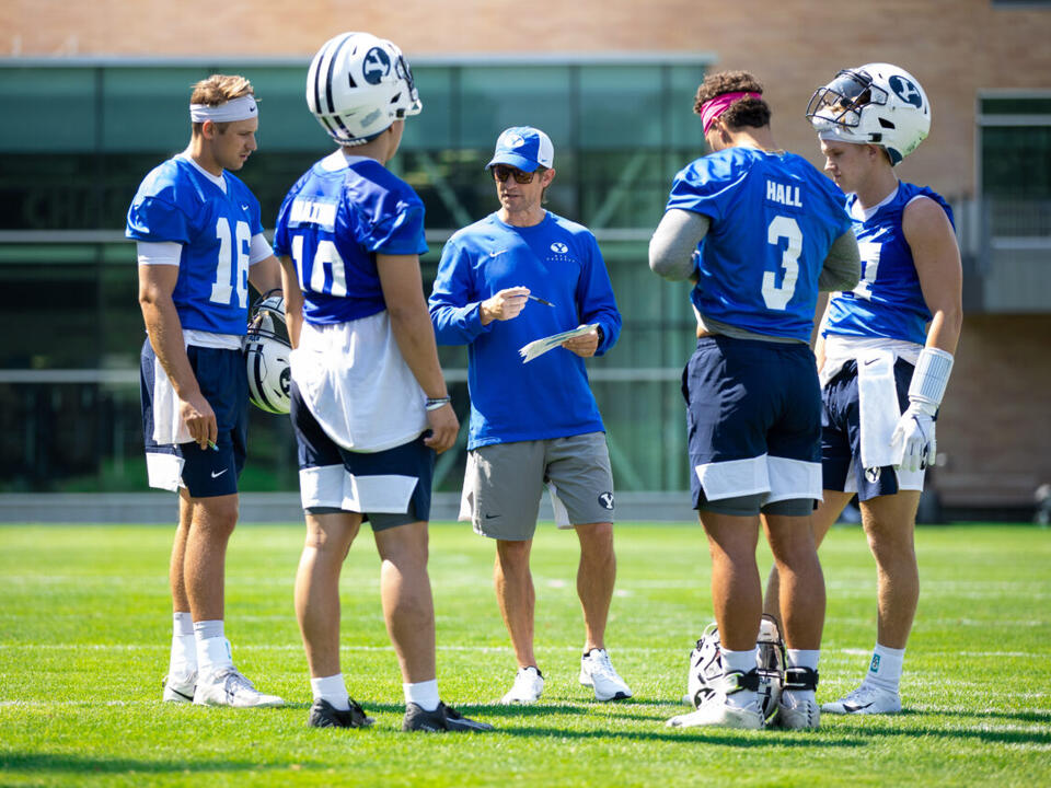 BYU football offensive coordinator Aaron Roderick seeking balance in ...