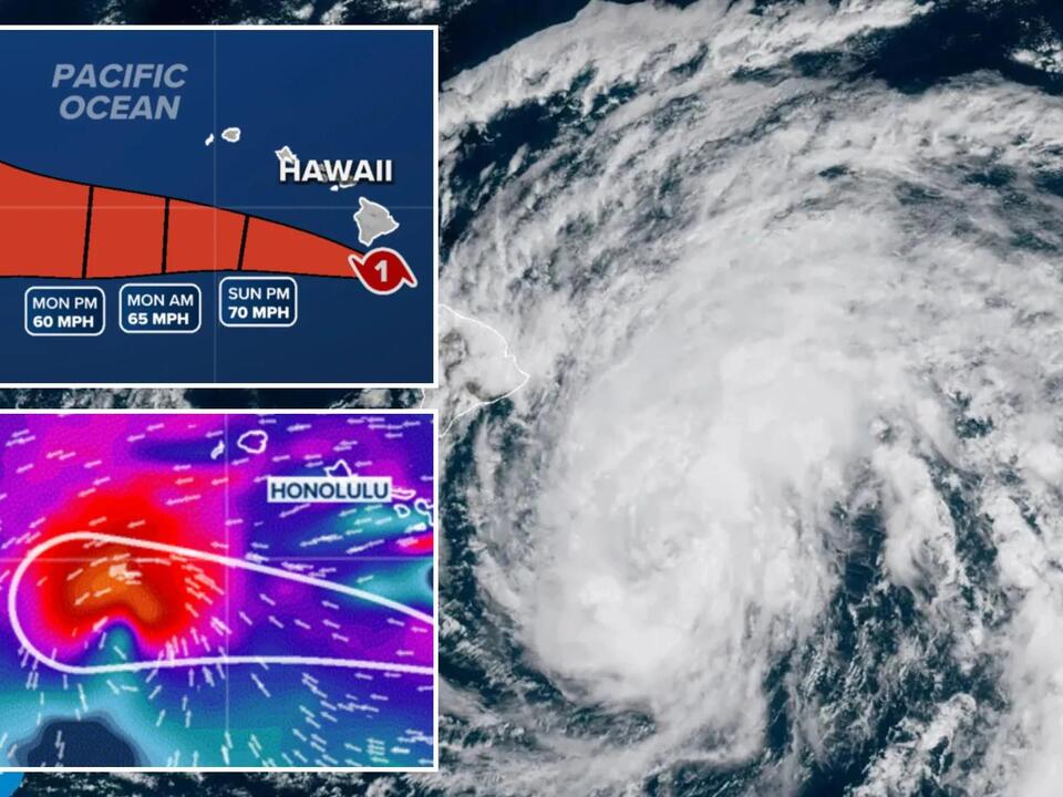 Hone’s outer bands lash Hawaii’s Big Island as cyclone strengthens into ...