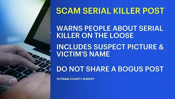 Warning issued over fake social media post about a serial killer on the ...