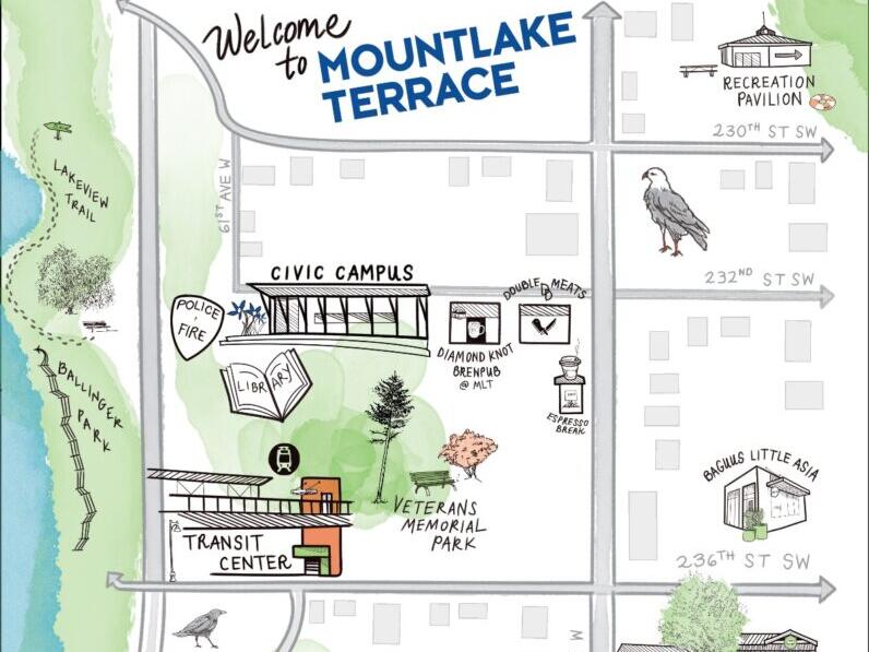 Mountlake Terrace welcomes light rail visitors with new map