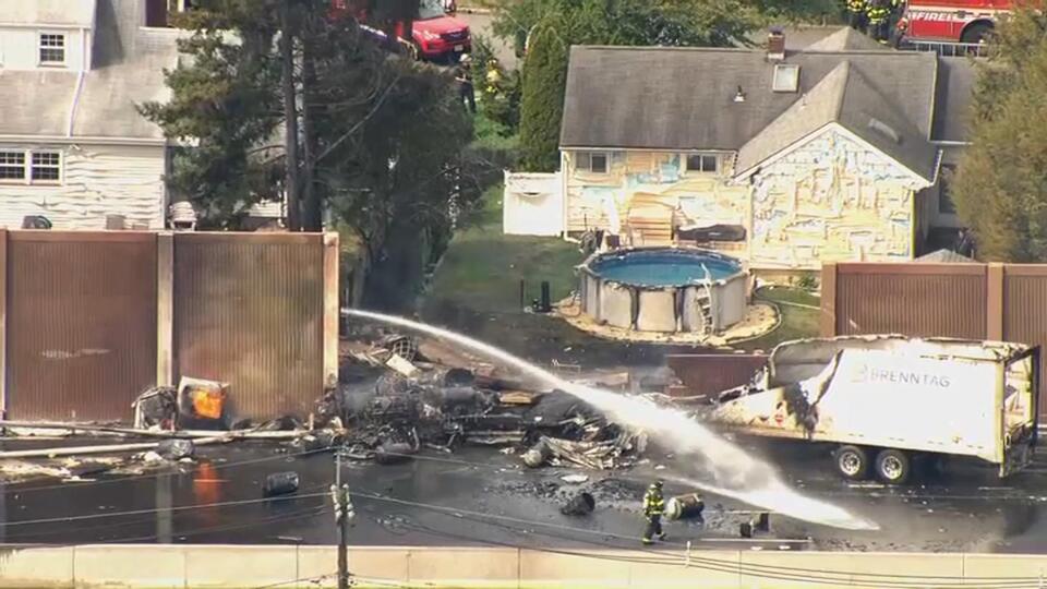 Fiery tractor-trailer explosion in Clifton kills driver, closes Route 3 ...