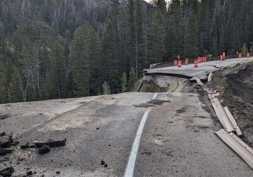 [VIDEO] Landslide Destroys Huge Portion of Teton Pass, WY - NewsBreak