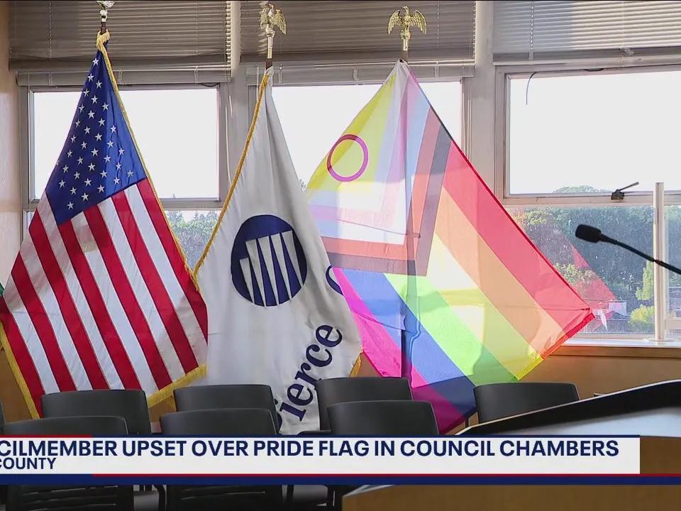 Pierce County Council member upset over Pride flag in council chambers