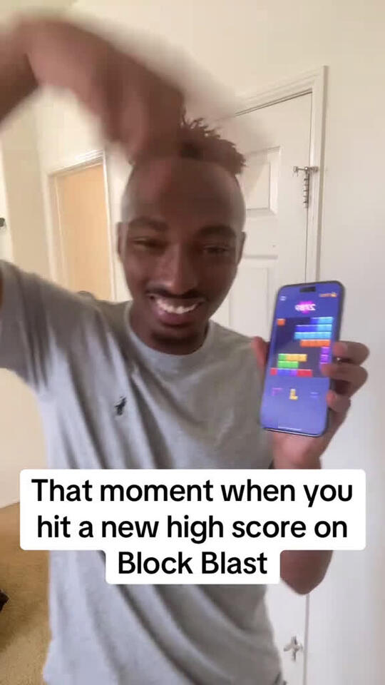 I hit a new high score on Block Blast blockblast #HungryStudio # ...