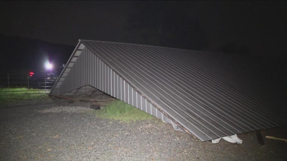 Sunday storms destroy barn on Cartersville family farm - NewsBreak