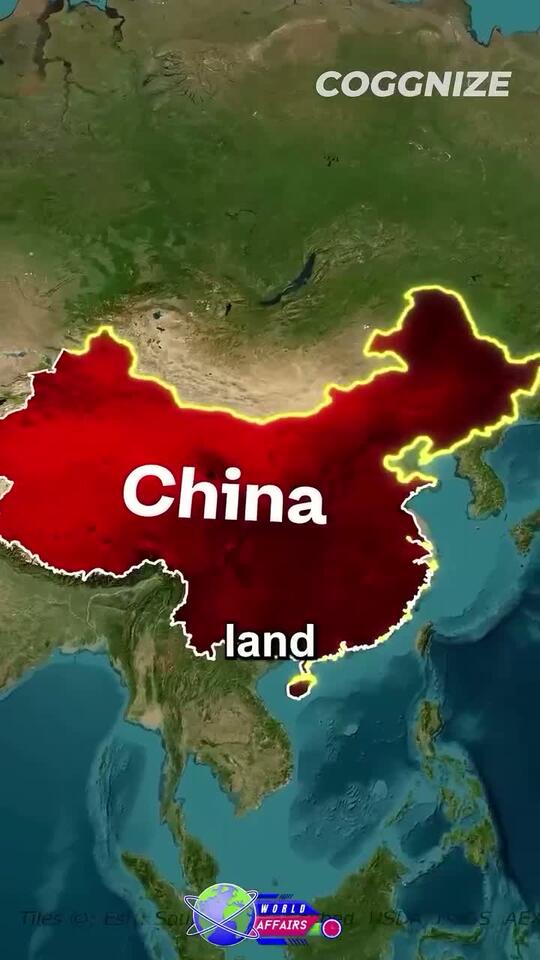China Has LAND BORDERS With 14 Countries! #reelsinstagram #reels # ...