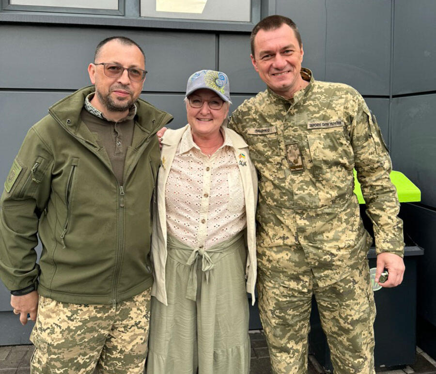 Local woman whose son died fighting in Ukraine travels to the country ...