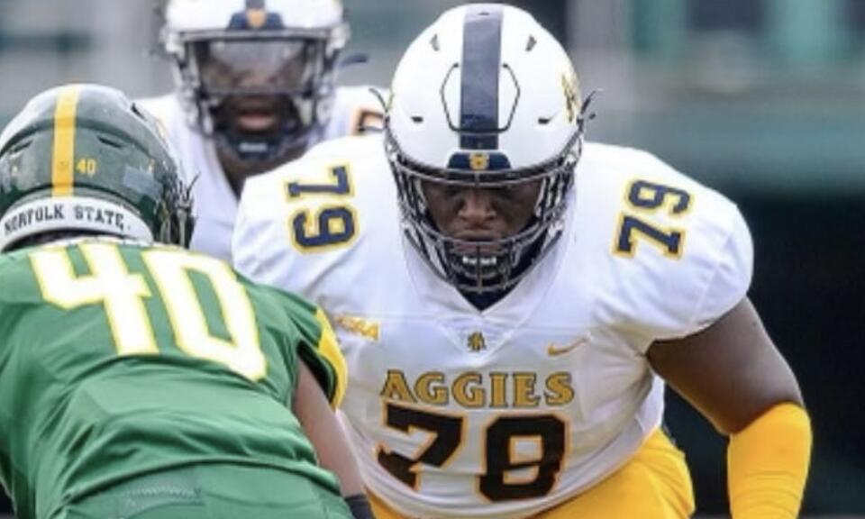 Former North Carolina A&T Offensive Lineman Brock Stukes Signs his NLI ...