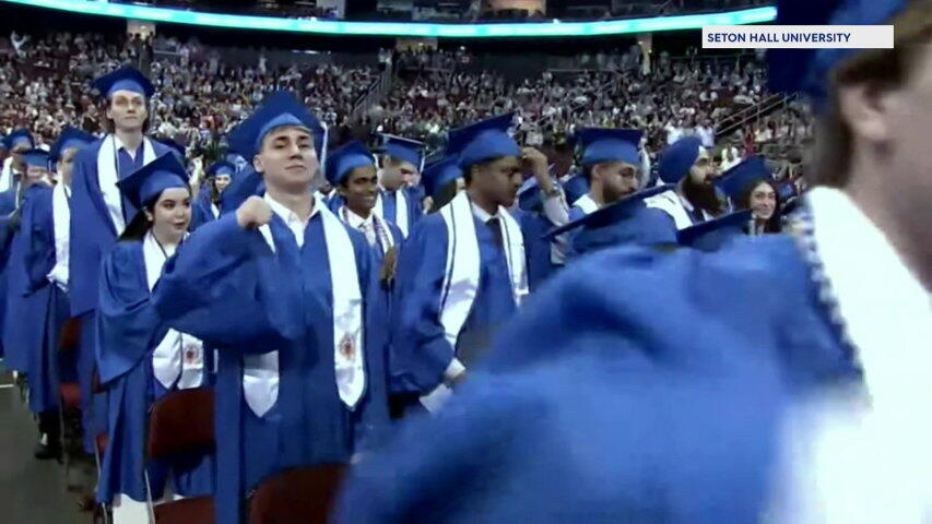 Seton Hall University holds commencement ceremony at the Prudential ...