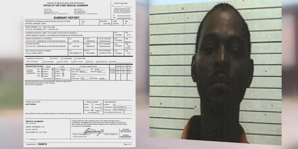 Medical Examiner’s Report for CCDC inmate, cause of 2023 death remains ...