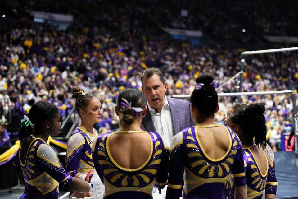 LSU gymnastics refuses to look back on scoring drama, instead setting ...