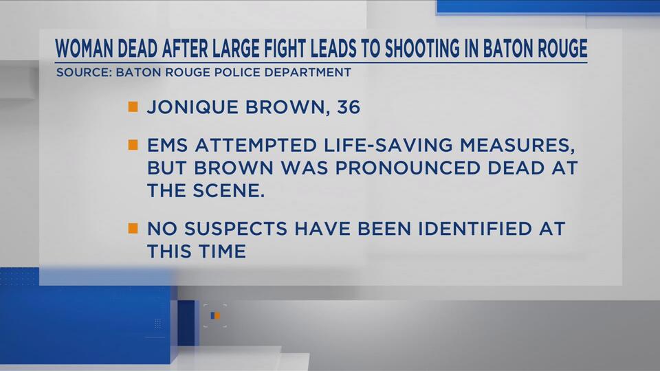 Woman dead after large fight leads to shooting in Baton Rouge, police ...