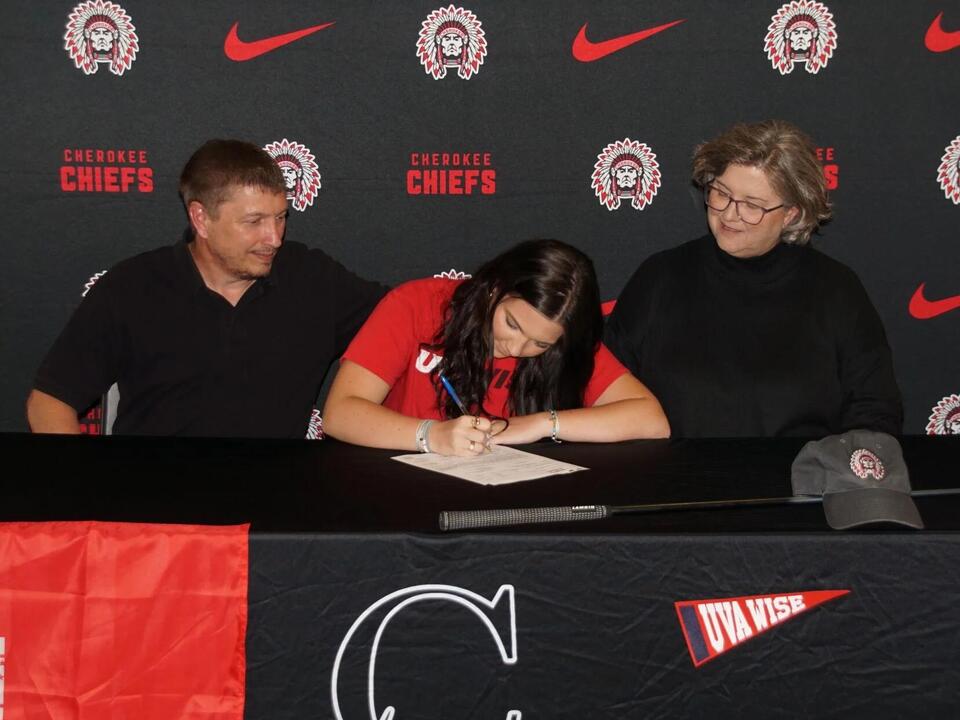Cherokee's Barker signs with UVA Wise