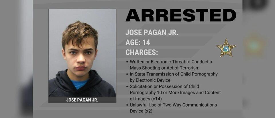 Teen arrested in Florida on terrorism and child pornography charges ...