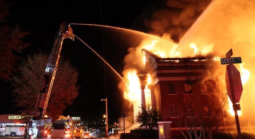 Massive Fire Engulfs Historical Buford Church - NewsBreak