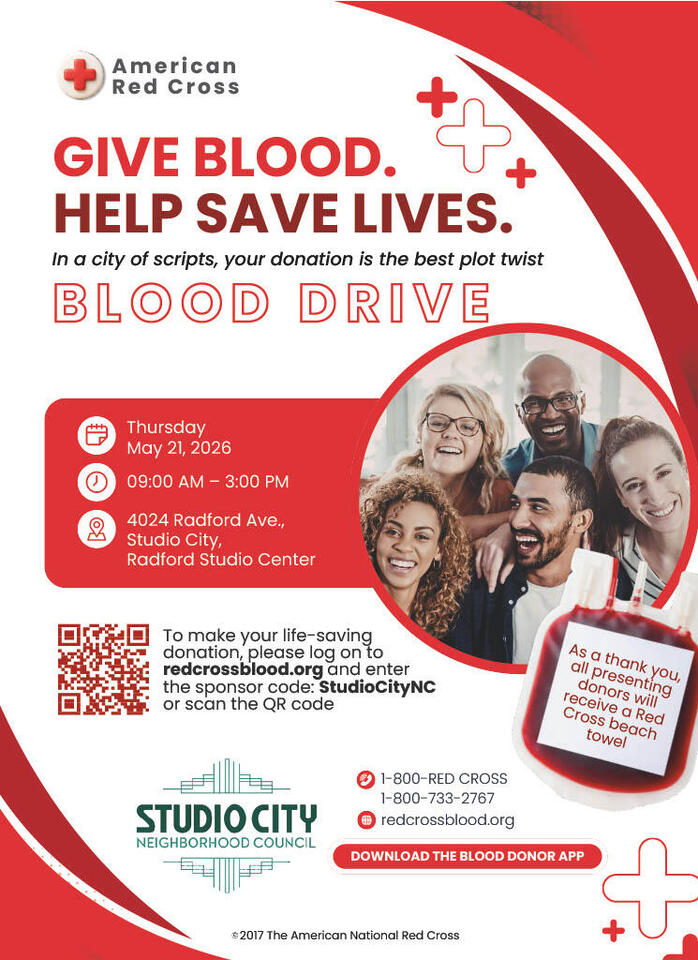 Blood drive at Radford Studio Center on May 21 - NewsBreak
