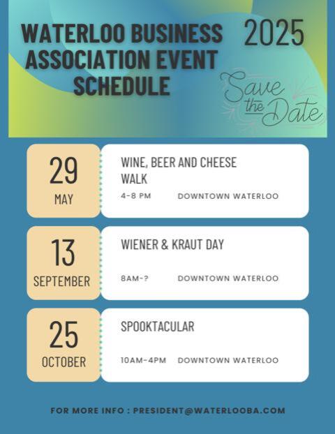 Waterloo Area Business Association sets 2025 event schedule - NewsBreak