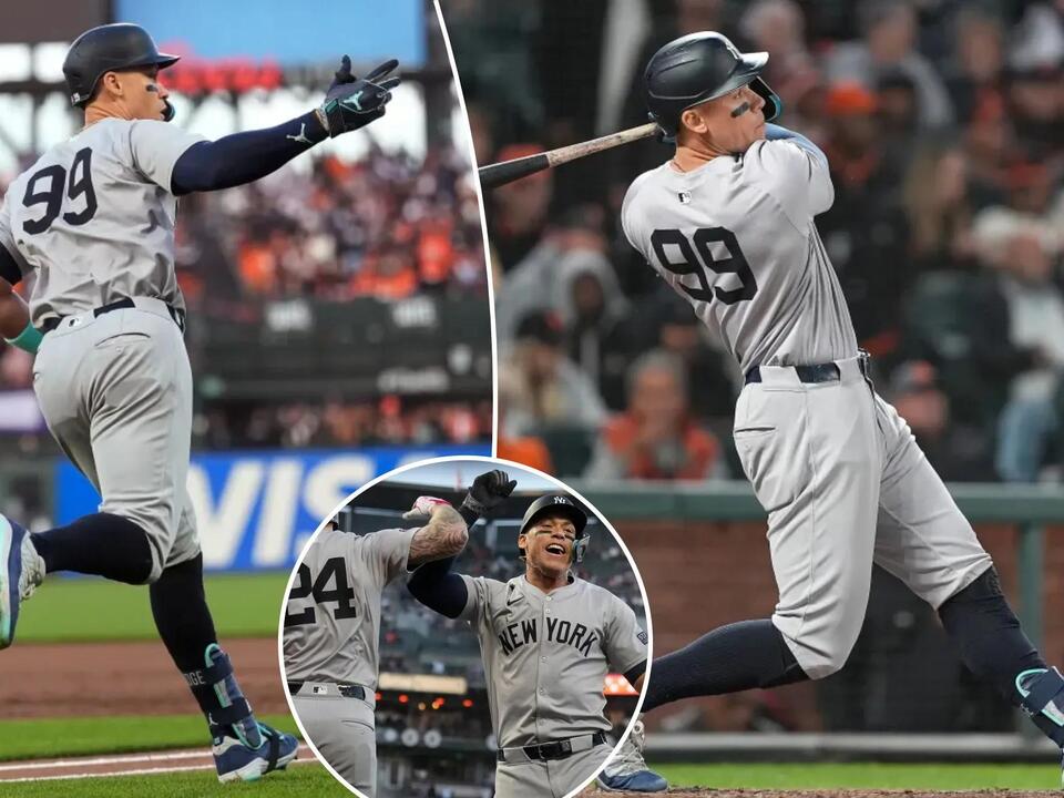 Aaron Judge answers boos with two homers in Yankees’ win over Giants to close out historic month