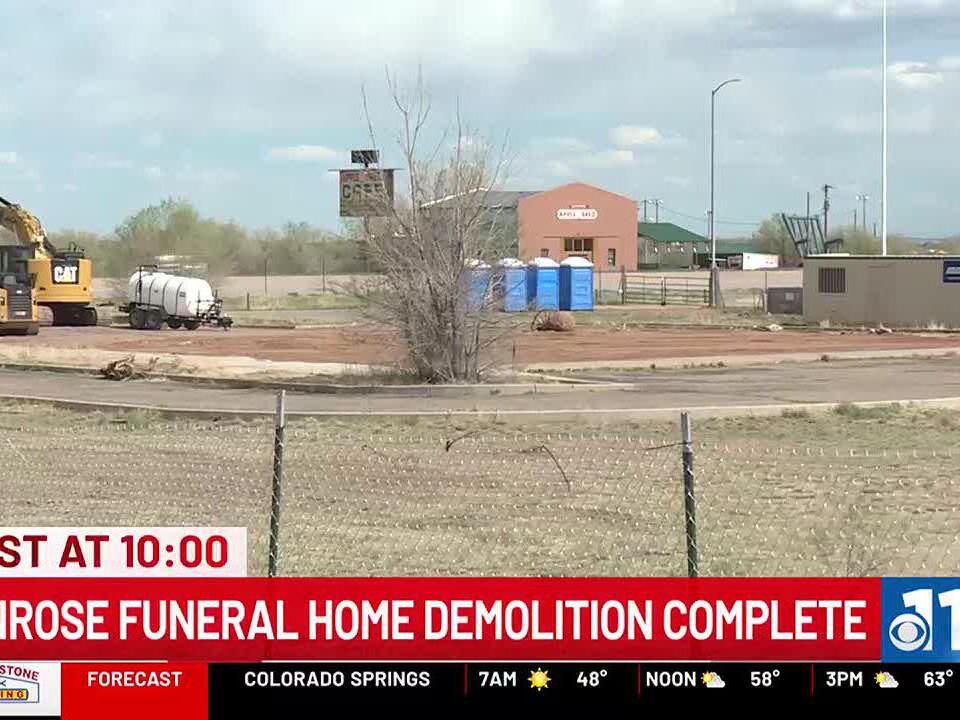 Penrose Funeral Home Demolition Complete