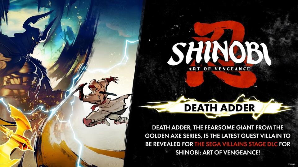 Golden Axe’s ‘Death Adder’ Joins the Fight in New Shinobi: Art of ...