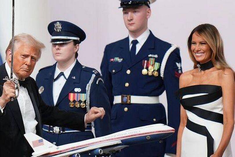 Donald Trump 'makes Secret Service nervous' dancing with sword to YMCA ...