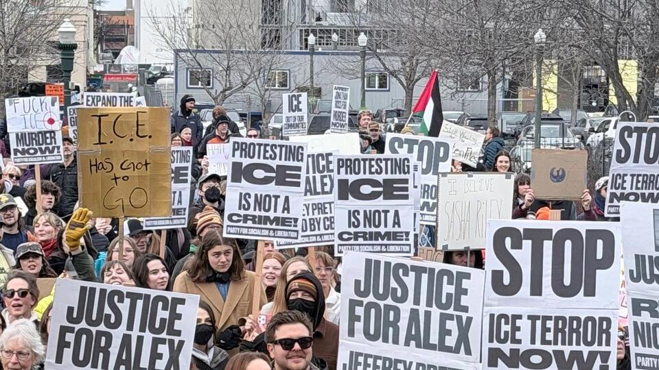 PHOTOS: Anti-ICE protest at Idaho Capitol building - NewsBreak
