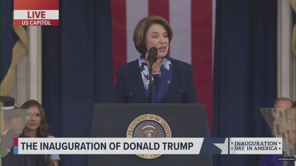 Sen. Amy Klobuchar opens inauguration with Call to Order - NewsBreak