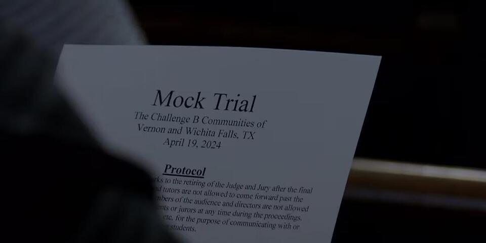 Students with Classical Conversations homeschool held mock trial ...