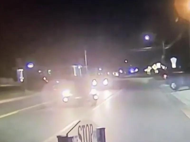 Driverless car narrowly misses Michigan State Police car, crashes into ...