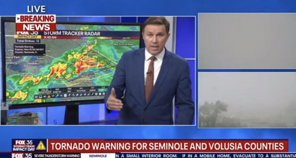 Tornado Slams Florida TV Station During Live Weather Report: ‘Get Under ...