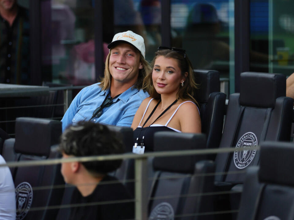 Trevor Lawrence & Wife's Outfits at $275 Million Contract Signing Turns ...