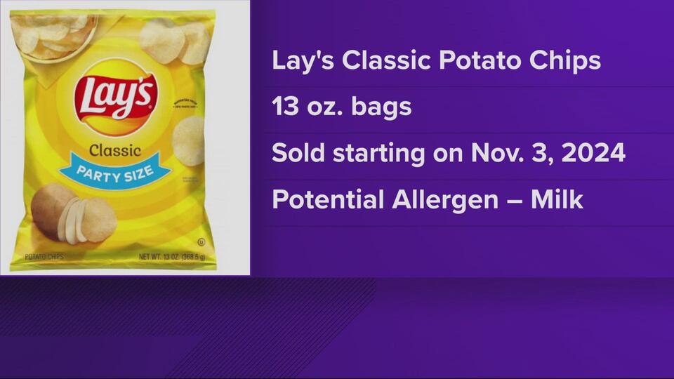 FDA escalates Lay’s Chip recall, warns of serious health risks in ... FDA escalates Lay’s Chip recall, warns of serious health risks in ...