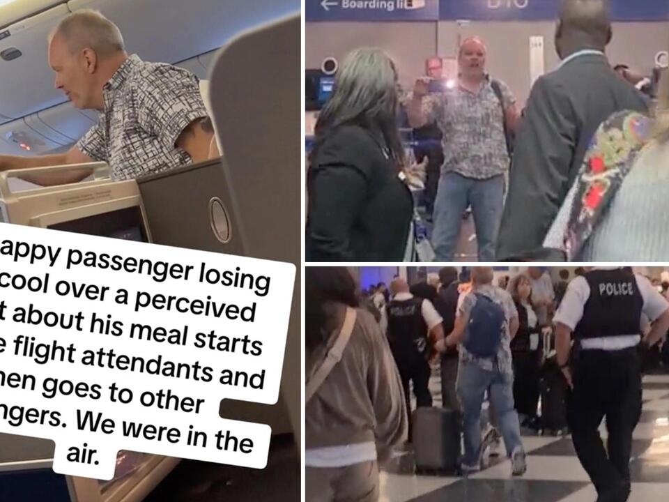 United Airlines passenger kicked off flight after moaning about meal choice United Airlines passenger kicked off flight after moaning about meal choice