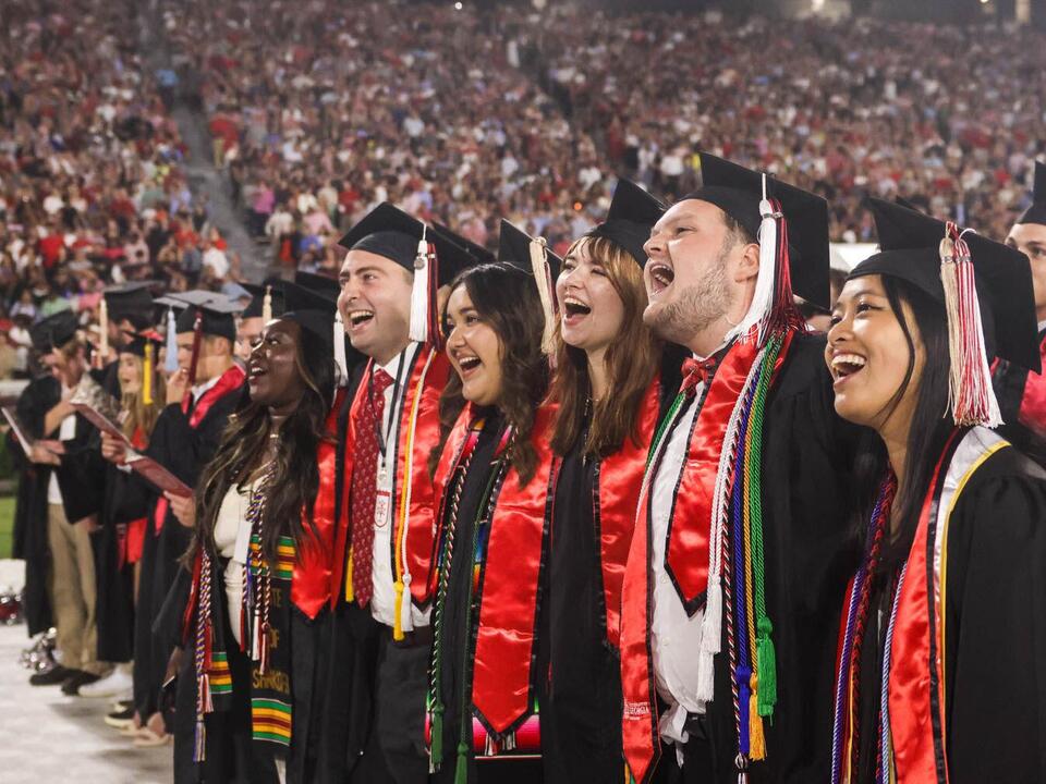 UGA’s Class of 2024 graduates in Sanford Stadium