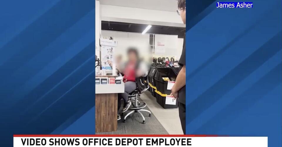 WATCH: Office Depot Employee Fired Over Charlie Kirk Prayer Vigil Poster - NewsBreak