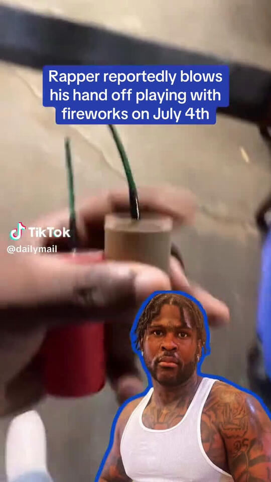 4xtra blows his hand off playing with fireworks on 4th of July created ...