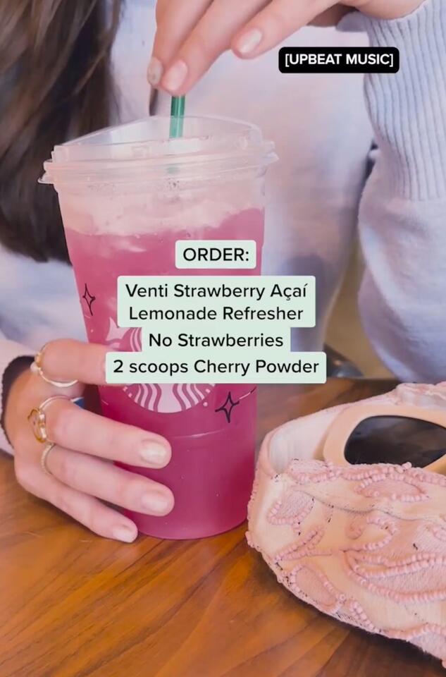 I Tried Starbucks' Secret Menu Cherry Lemonade & It’s So Pretty - NewsBreak