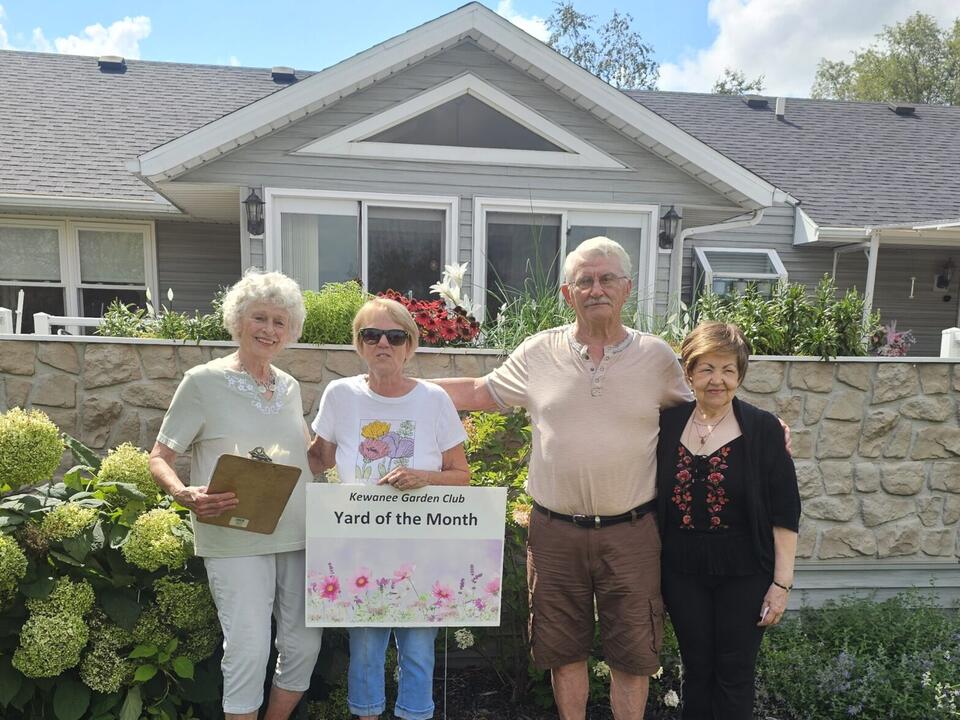Homeowners surprised by receiving August’s ‘Yard of the Month’