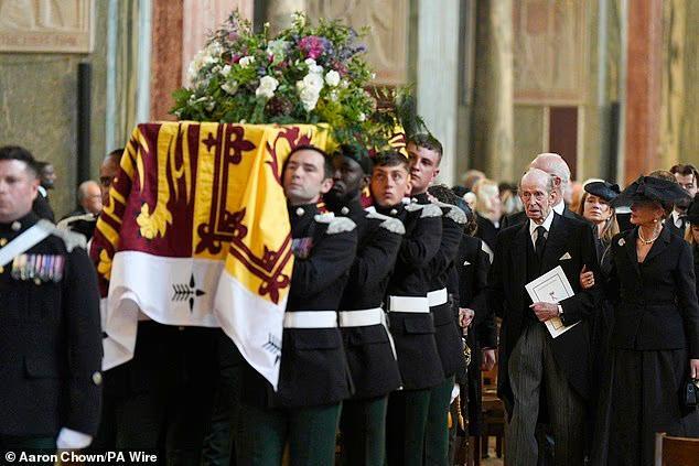 King Charles leads royal mourners at the Duchess of Kent's funeral ...