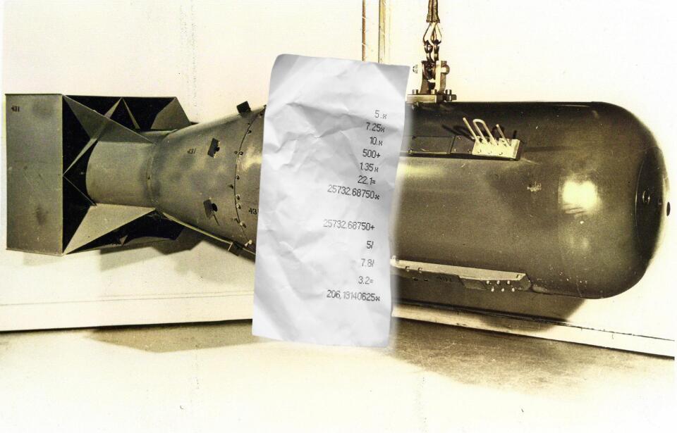 There's a receipt for the 'Little Boy' bomb that was dropped on ...