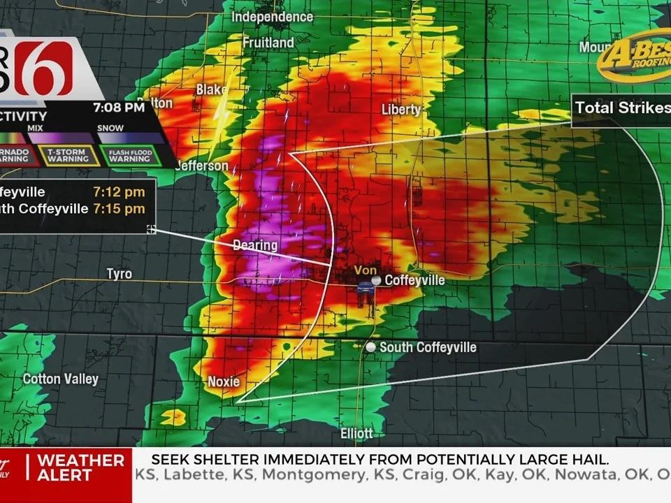 Storm System Brings Chance Of Severe Thunderstorms To NE Oklahoma