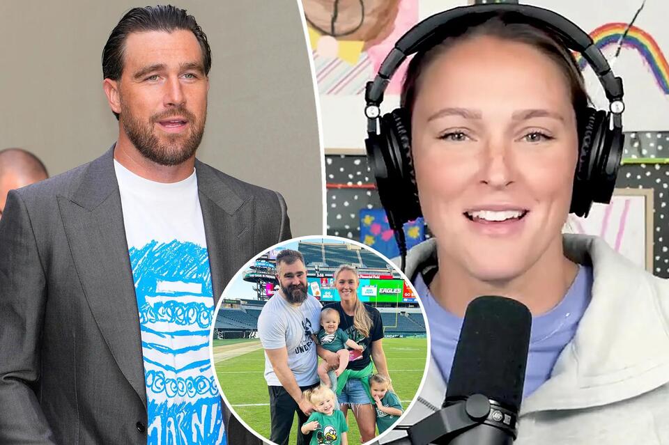 Kylie Kelce raves over ‘locked in’ Travis Kelce’s uncle skills - NewsBreak