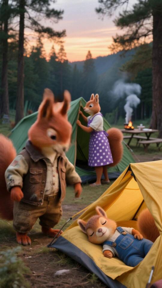 AI animation: Dog & Bear Rescue Kidnapped Squirrel 🐾 #ai #rescue ...