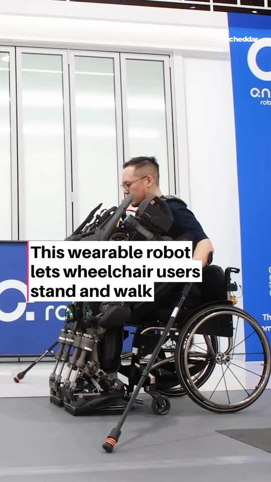 This wearable robot lets wheelchair users stand and walk all on their ...