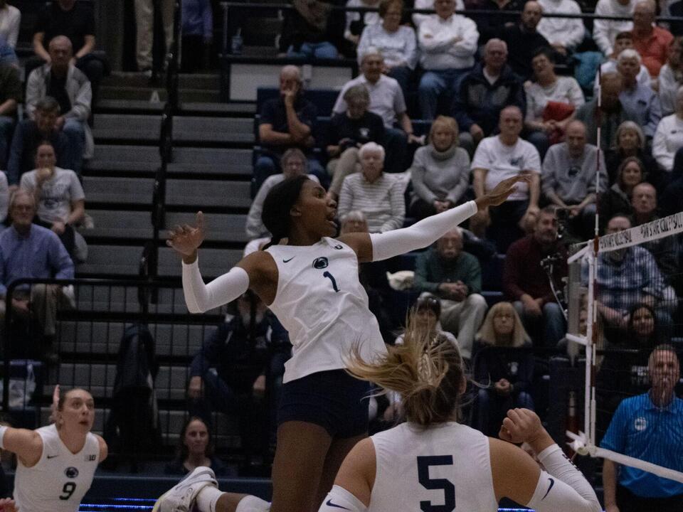 Penn State women’s volleyball upsets No. 2 Wisconsin with mixture of ...