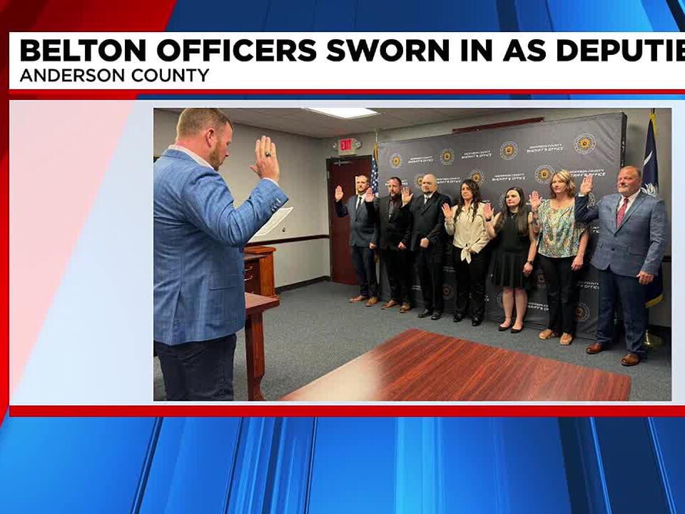 Belton officers officially become deputies after Anderson Co. absorbs ...