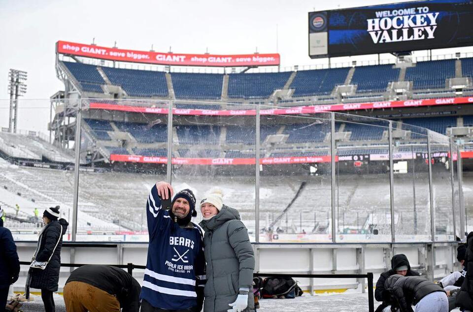 Public ice skating kicks off at Beaver Stadium before hockey games ...