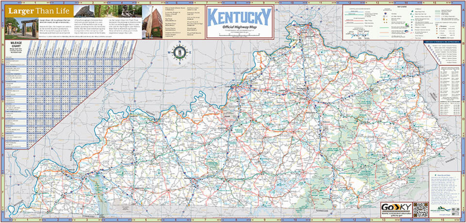 Kentucky’s new 2024-2025 highway map highlights ‘larger-than-life ...