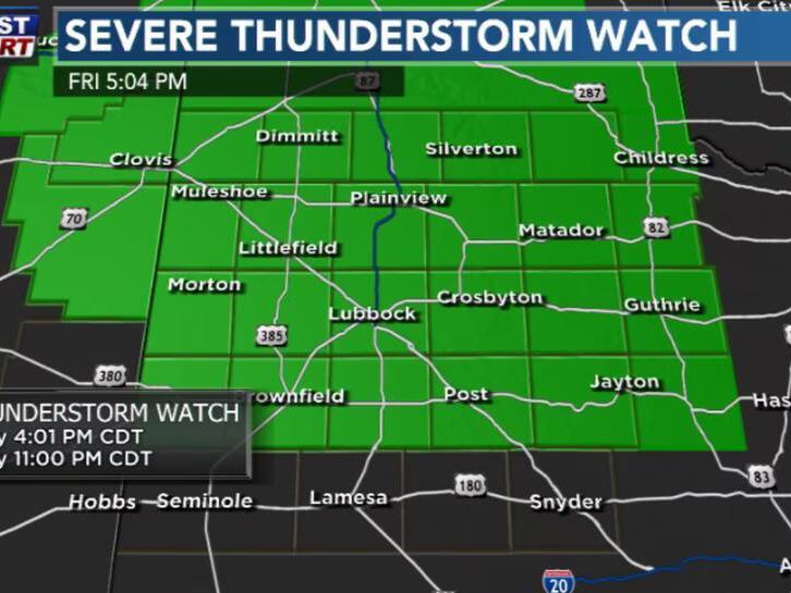 Severe weather continues after baseball-size hail in Lubbock