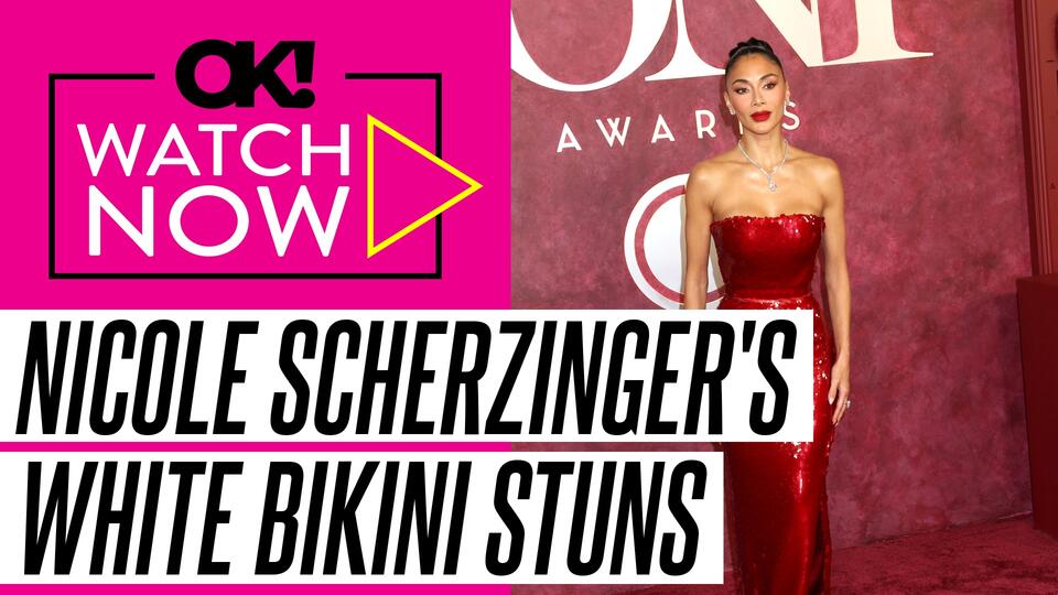 Bikini-Clad Nicole Scherzinger Flaunts Toned Body in White Bathing Suit ...